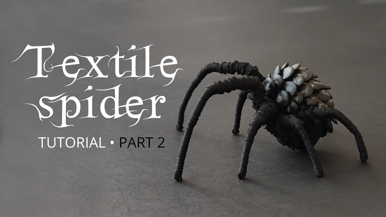 Textile spider tutorial - step by step - sewing tutorial with free ...