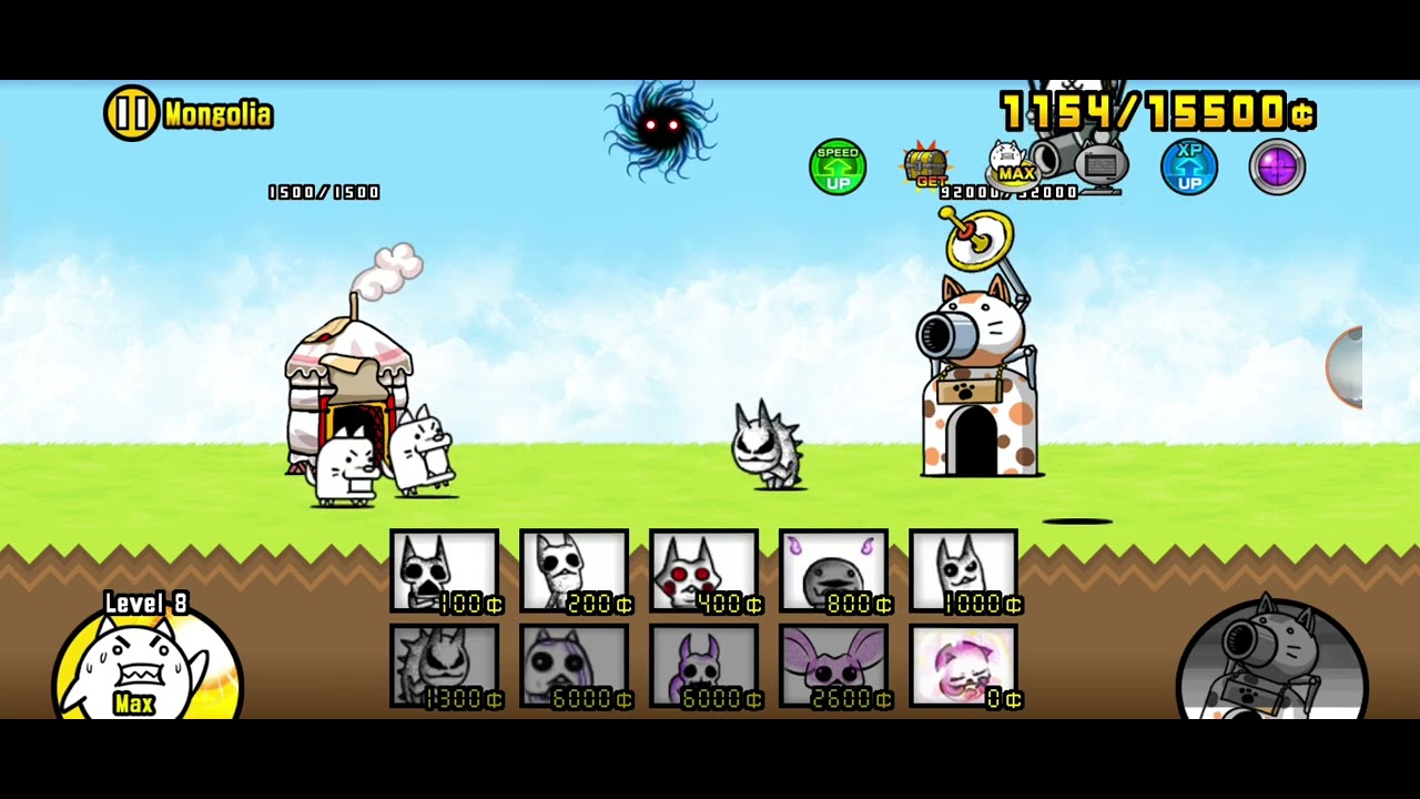 battle cats crazed nekoluga family part 6 ( crazed togeluga) - YouTube