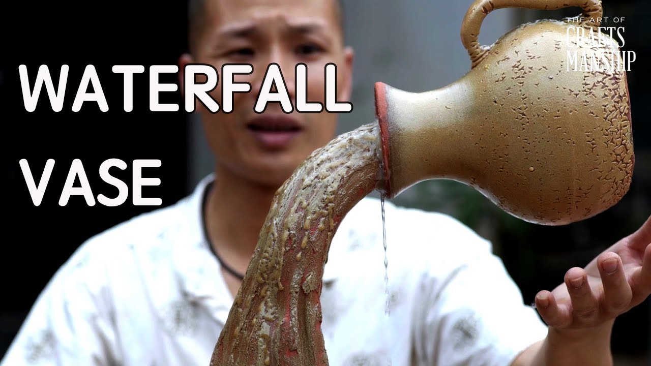 Amazing Hand – Made Clay Waterfall Vase - See it Yourself - YouTube