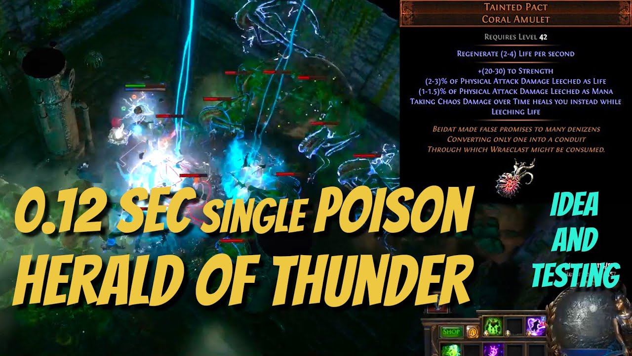 Single poison HoT. Build crafting and testing - Path of Exile (3.24 ...