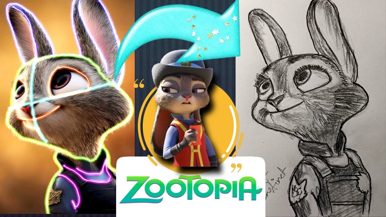 How to Draw Judy Hopps from Zootopia ♥️😍 Step by Step #drawing # ...