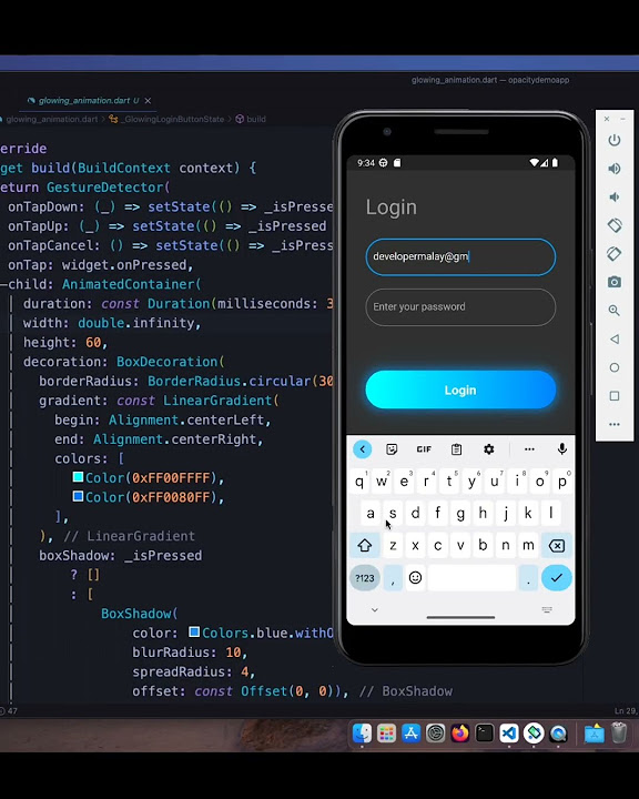 Flutter login screen demo with success alert dialog - YouTube