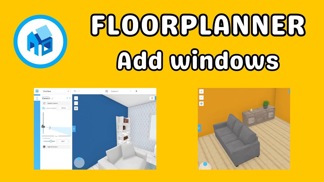Floorplanner add windows - YouTube