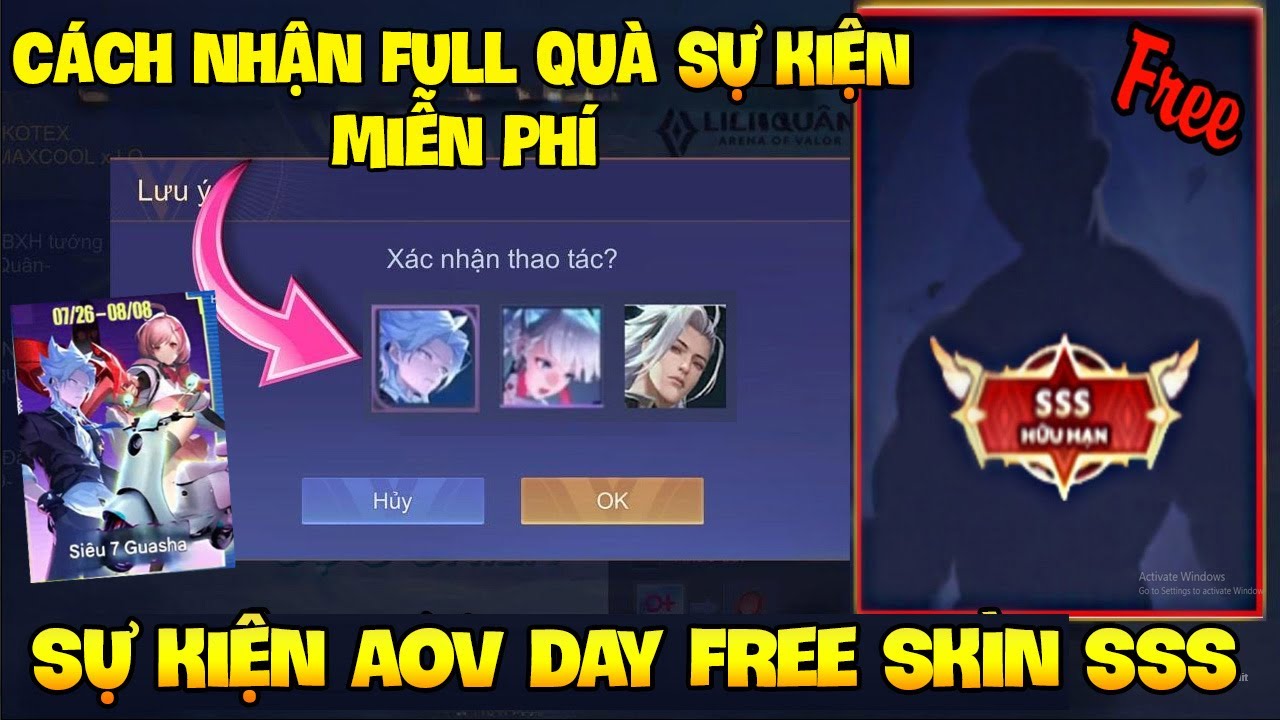 Liên Quân Bất Ngờ Phát FREE Skin SSS Và 3 Skin Mới Toàn Sever Từ Chuỗi ...
