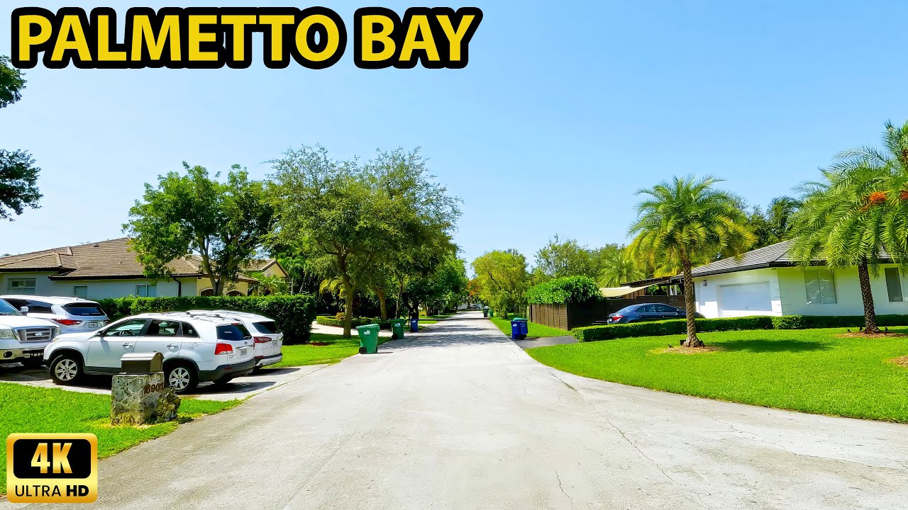 Palmetto Bay Florida Driving Through - YouTube