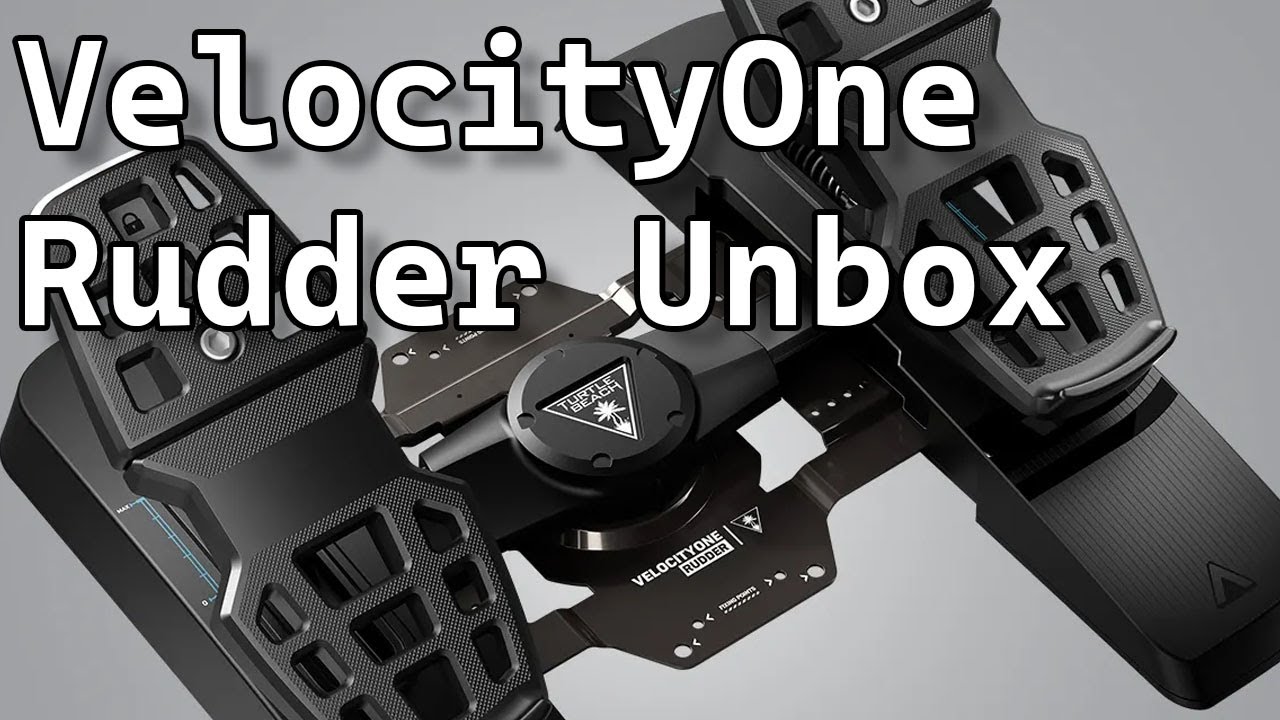 Turtle Beach Velocity One Rudder Pedals Unboxing - YouTube