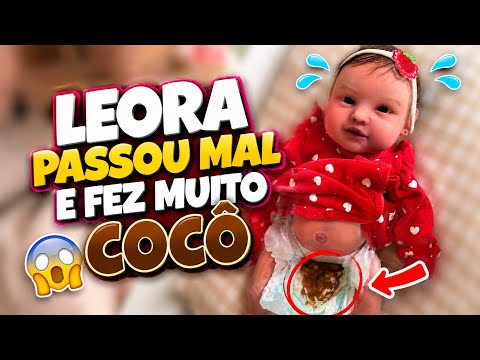 BEBÊ REBORN DE SILICONE SÓLIDO LEORA PASSOU MAL E FEZ MUITO COCÔ! 💩 