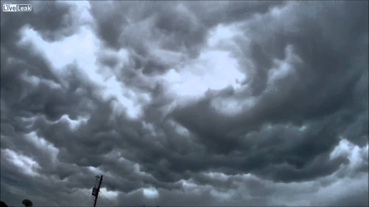 Tornado forming overhead in HD - YouTube