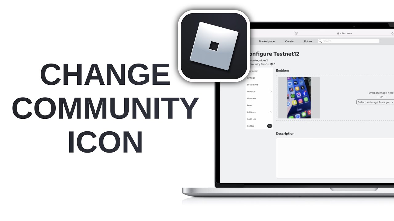 How to Change Community Icon on Roblox - YouTube