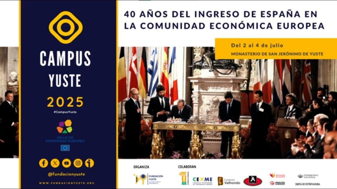 Inauguración curso 40 AÑOS DEL INGRESO DE ESPAÑA EN LA CEE - YouTube
