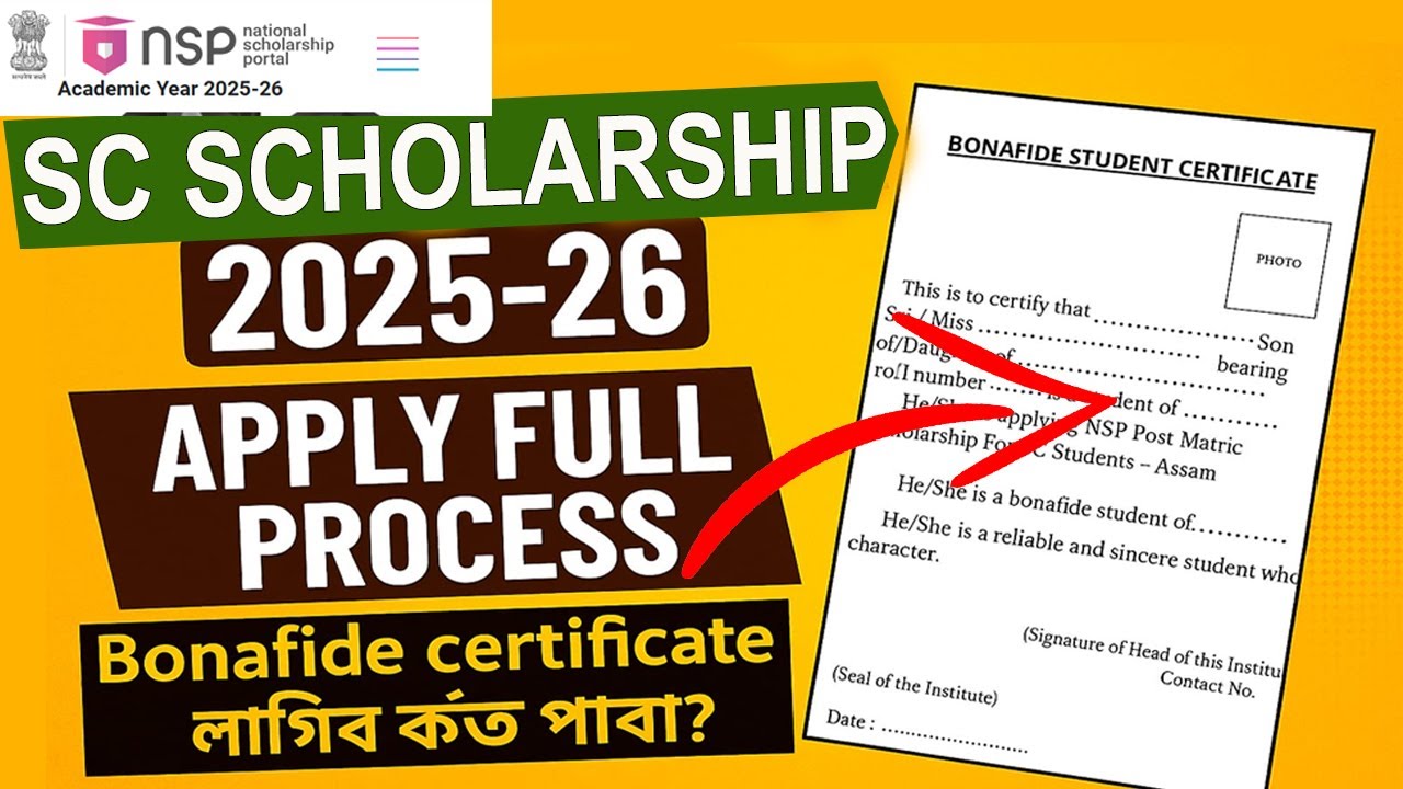 SC SCHOLARSHIP 2025-26 || NSP SC POST MATRIC SCHOLARHSIP APPLY 2025-26 ...