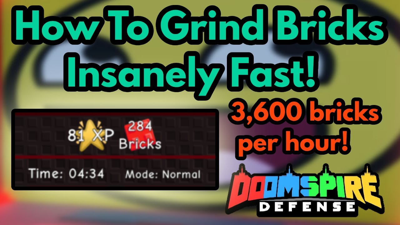 Doomspire Defense Solo Guide On How To grind Bricks Easily! - YouTube