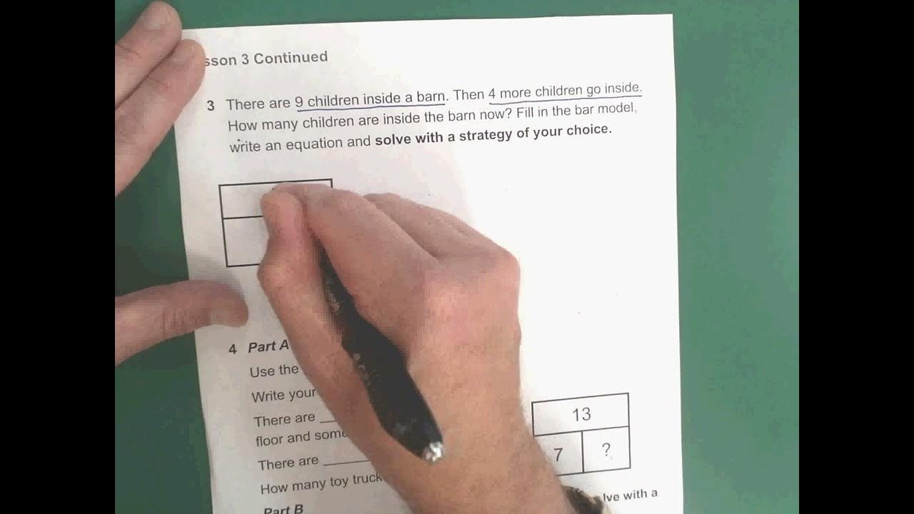 2nd Grade iReady Math: Unit 1 - Lesson 3 One-Step Story Problems - YouTube