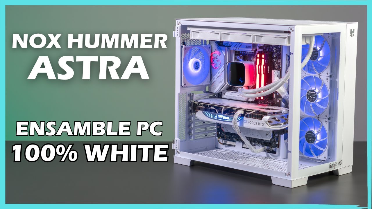 NOX HUMMER ASTRA BLANCA - ENSAMBLE PC 100% BLANCO PASO A PASO - YouTube