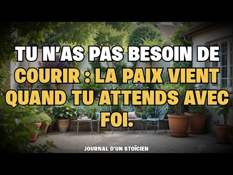 Reste calme, ce qui est pour toi viendra sans effort. - YouTube
