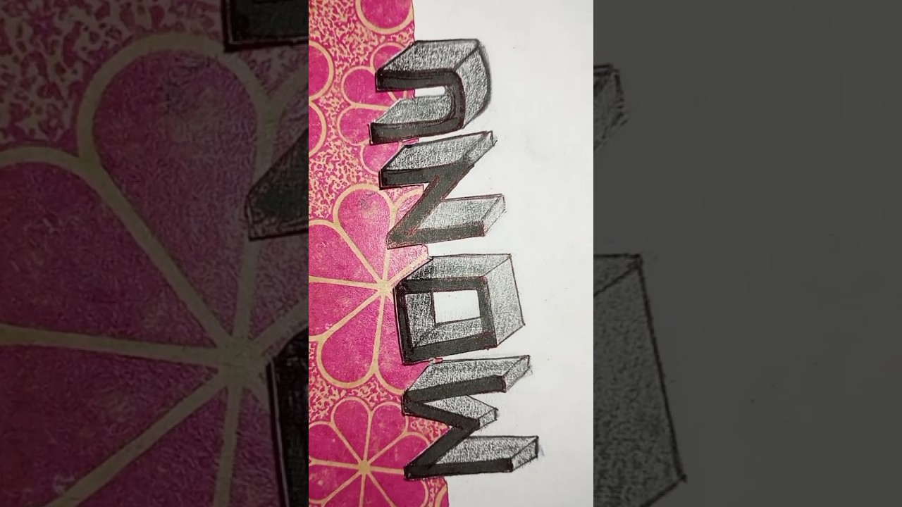 3D Name drawing #drawing #viral #art #artistdrawing #artist #tattoo ...