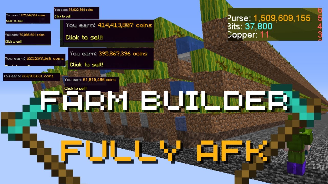 INFERNO CLIENT | BEST FARM BUILDER MACRO | HYPIXEL SKYBLOCK - YouTube