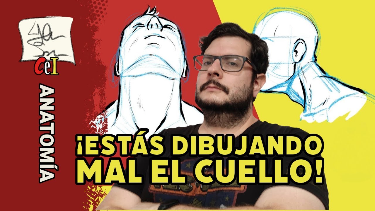 ¡NO COMETAS ESTE ERROR! Cómo DIBUJAR el CUELLO correctamente en ANATOMÍA para CÓMIC - YouTube