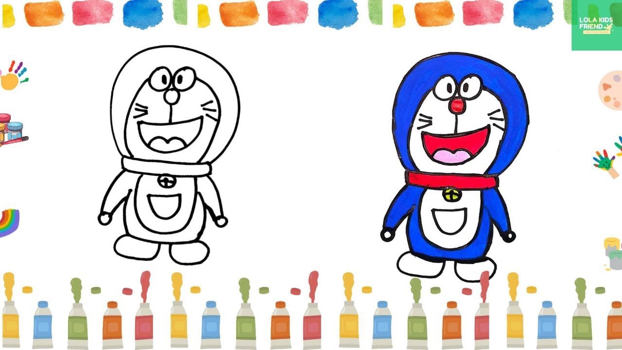 Mari Menggambar dan Mewarnai DORAEMON | Melukis, Menggambar, dan ...