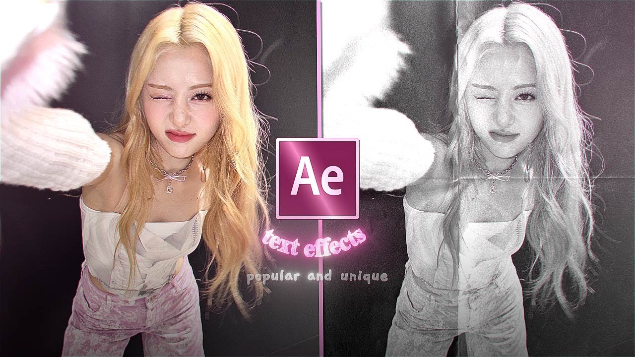 popular text effects for edits ; after effects tutorial - YouTube