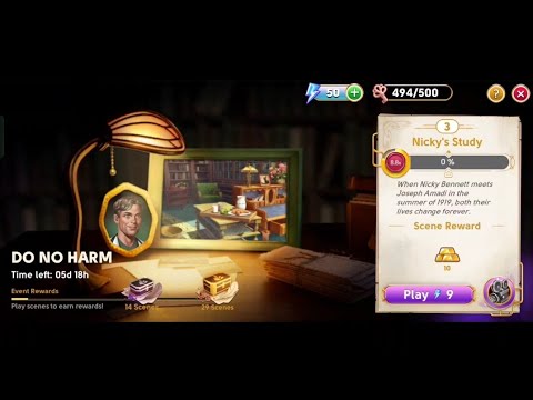 June's Journey Secrets 12r Scene 3 Nicky's Study Silhouette Mode - YouTube