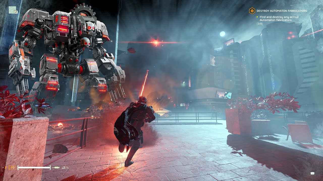 Helldivers 2 PATCH 01.003.200 with Bot Megacity fights and Bot Mechs - YouTube