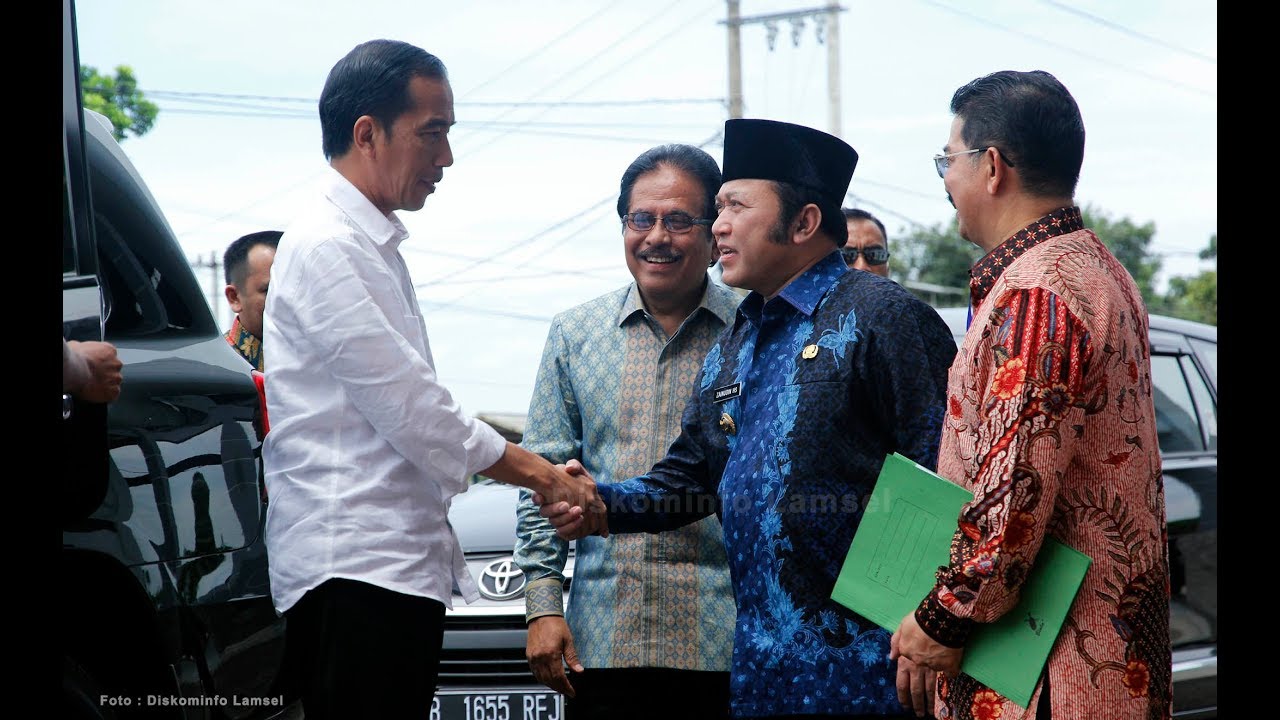Sambutan Bupati Zainudin Hasan Kunker Jokowi Di Gor Way Handak Kalianda ...
