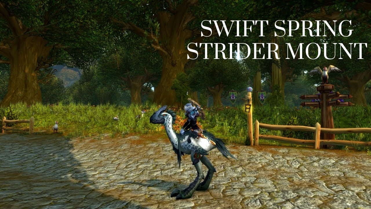 Swift Spring Strider Mount Noble Garden Event WoW Mount - YouTube