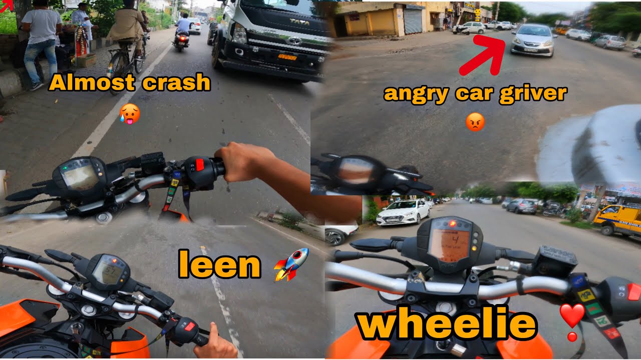 Angry car driver vs rider 🤣// wheelie on road 💥// crazy reaction 🥰 ...
