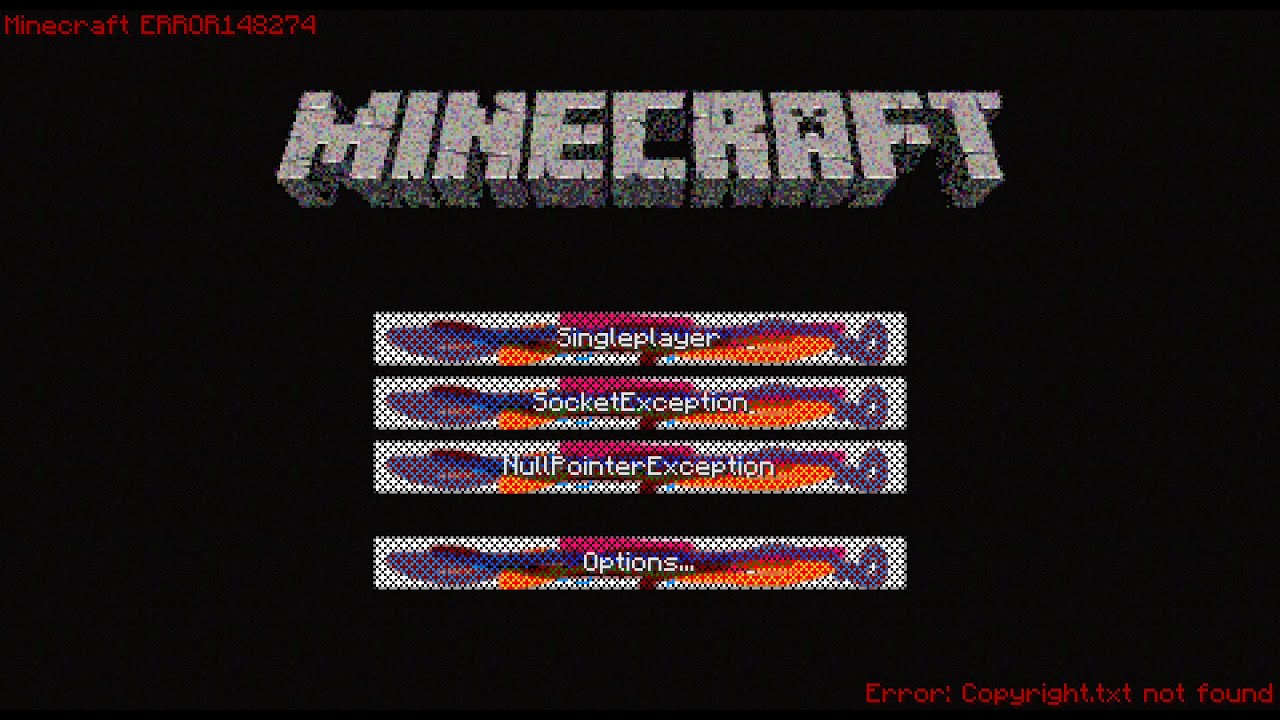 Minecraft Alpha Error 148274 Creepy Gameplay - YouTube