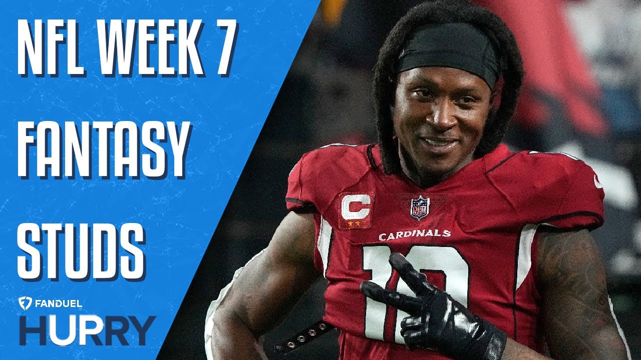 NFL Week 7 Fantasy Football STUDS | Hurry Up - YouTube