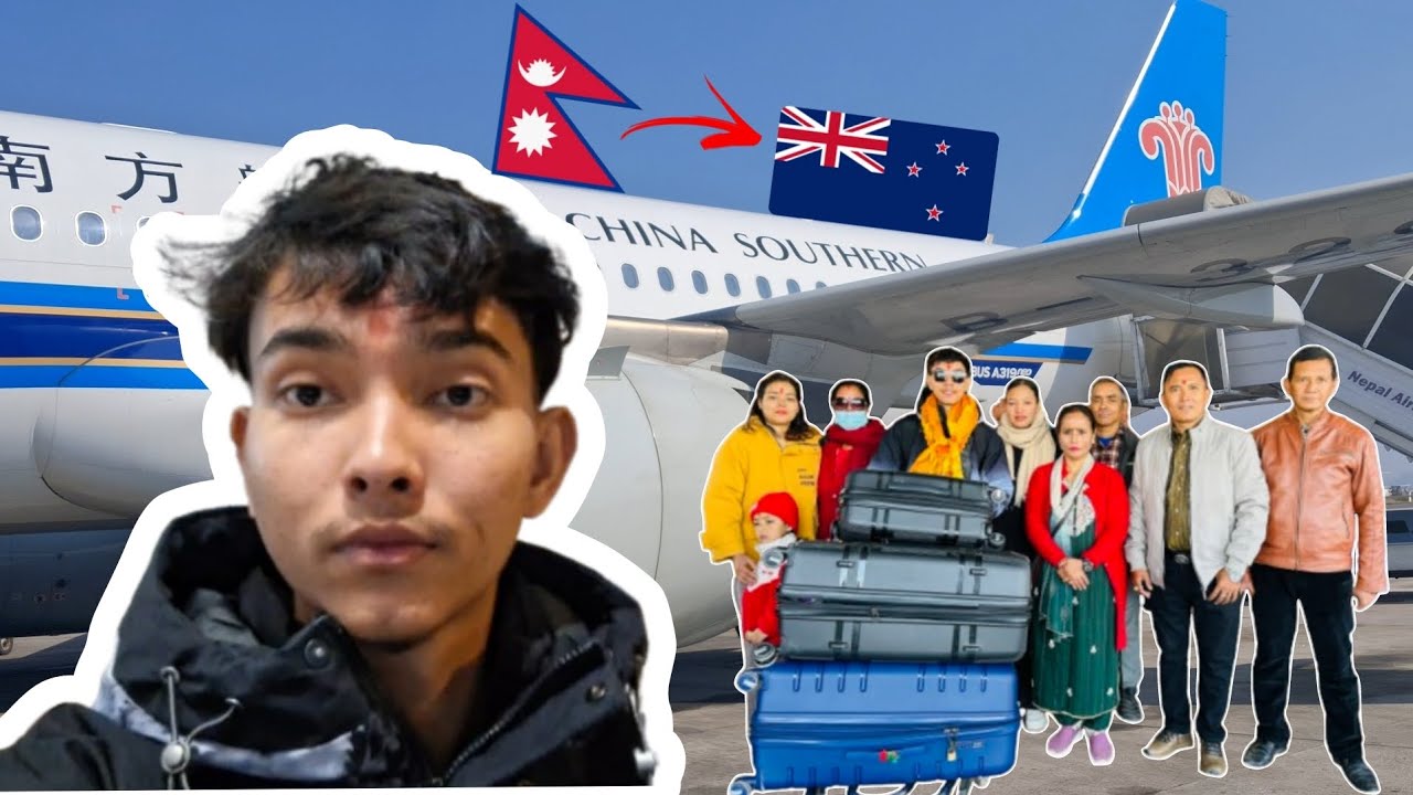 Journey from Nepal to New Zealand!! First International flight!! - YouTube