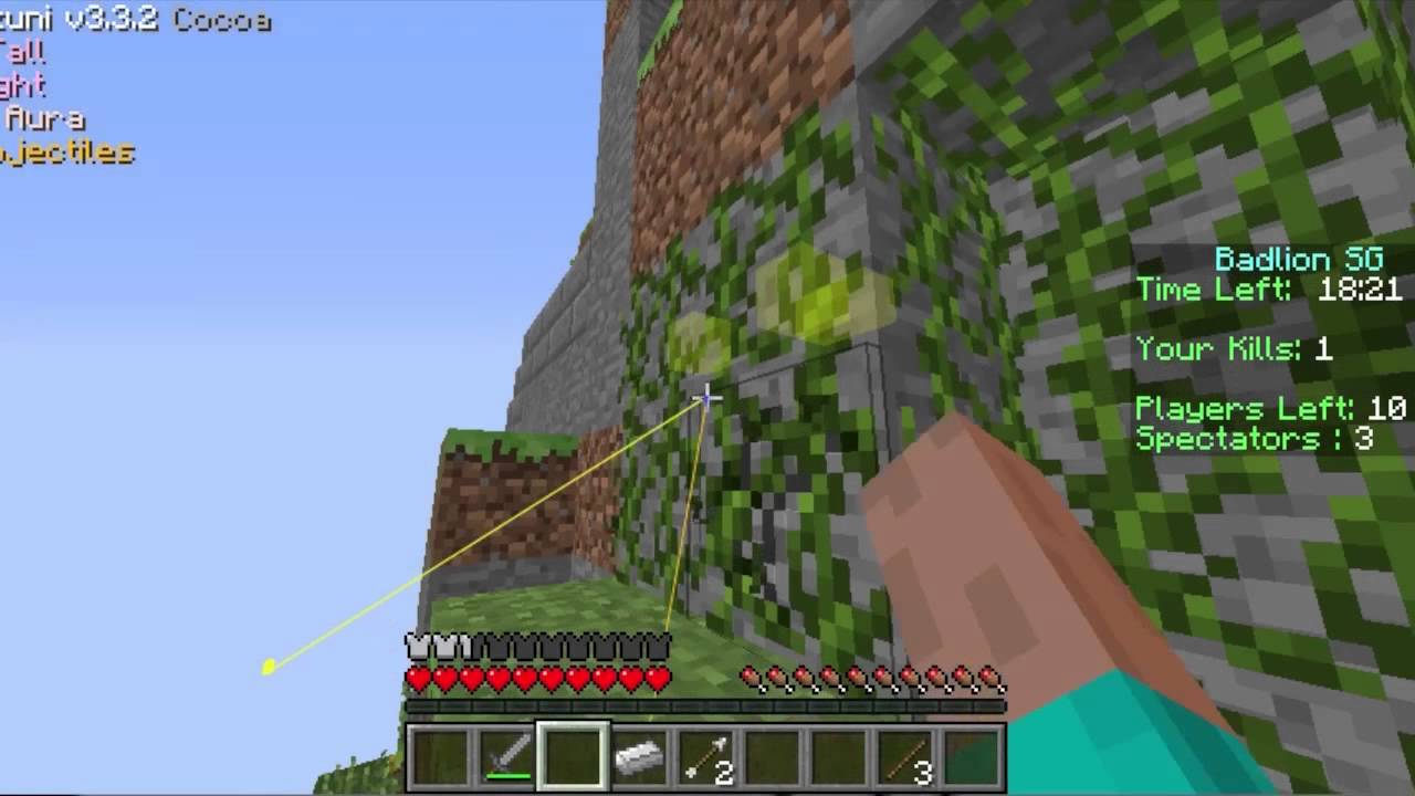 Minecraft Hacking #2 - Badlion Survival Games - YouTube