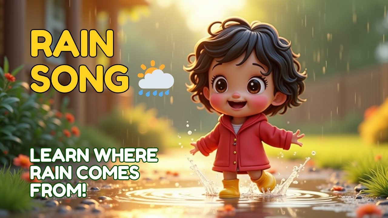 Rain Rain Song for Kids 🌧️ Learn Water Cycle | Toddler Song About Rain ...