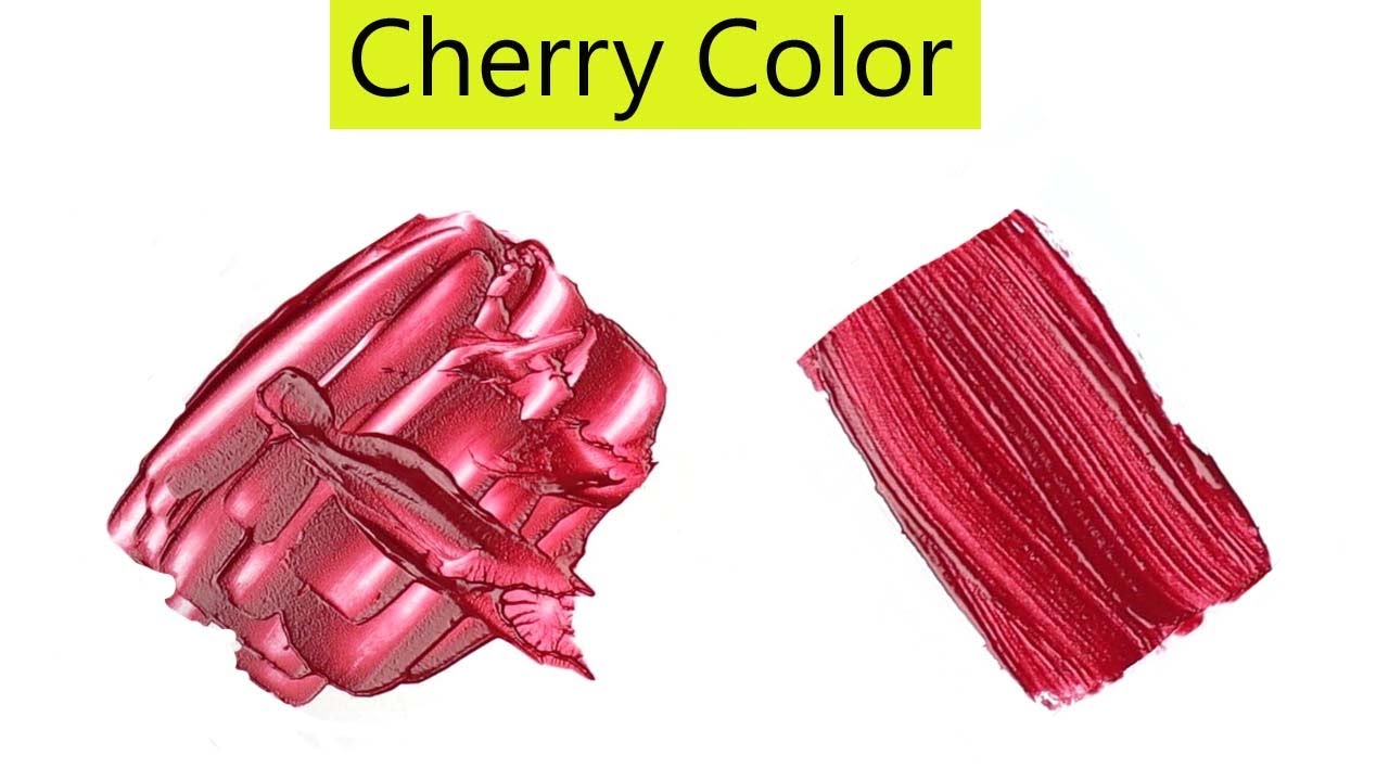 Mixing Colors - What Color Mixing To Make Cherry Color - Color Recipe ...