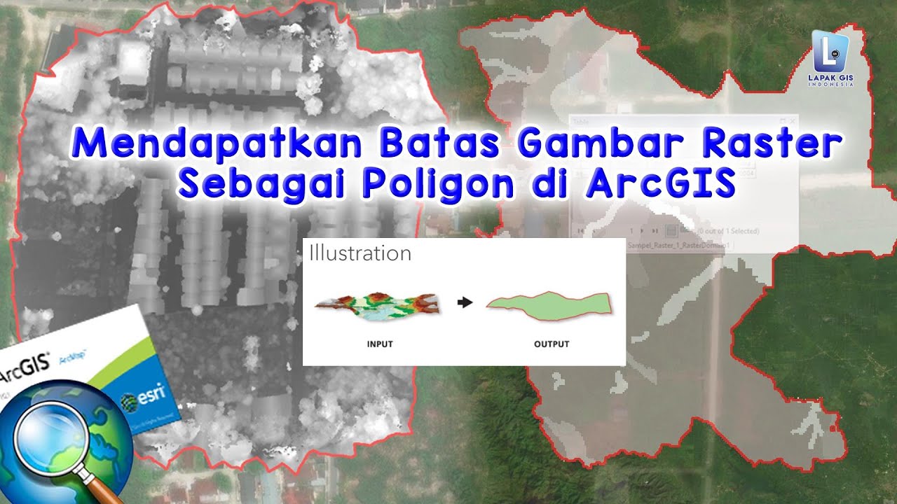 Mendapatkan Batas Gambar Raster Sebagai Poligon di ArcGIS - YouTube