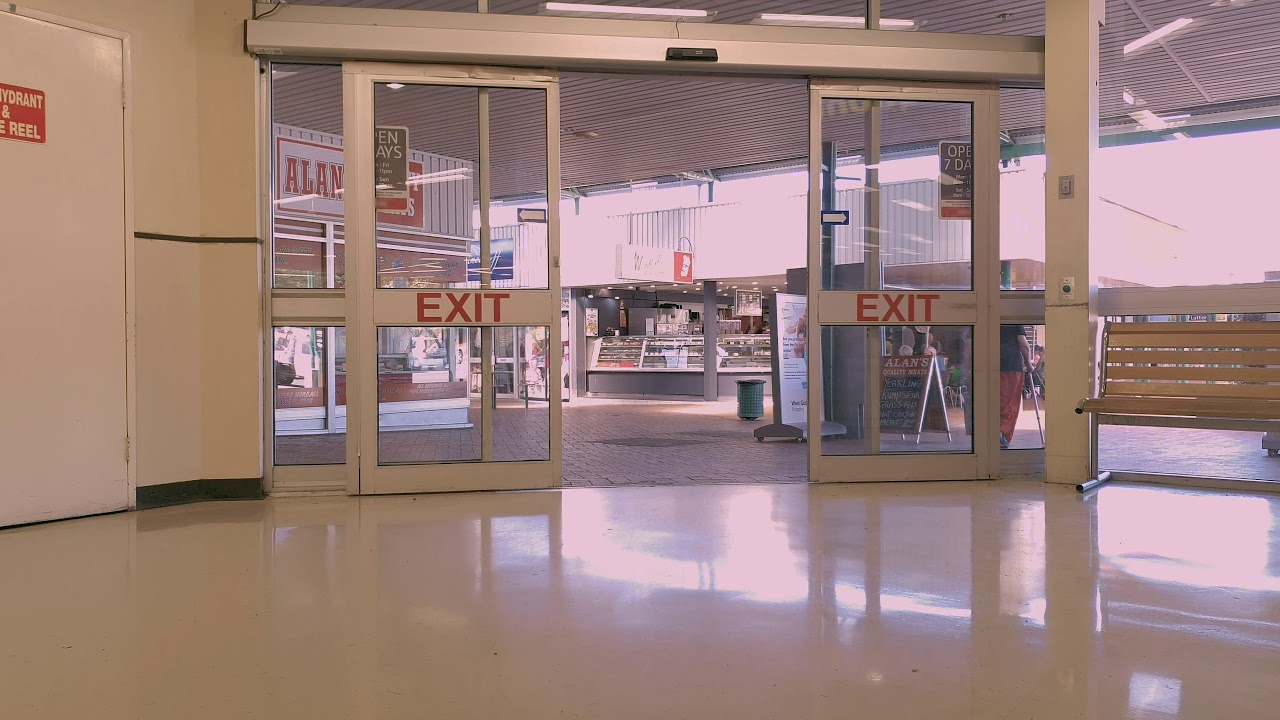 Free 4K Royalty-Free Stock Video: Supermarket Doors Opening and Closing ...