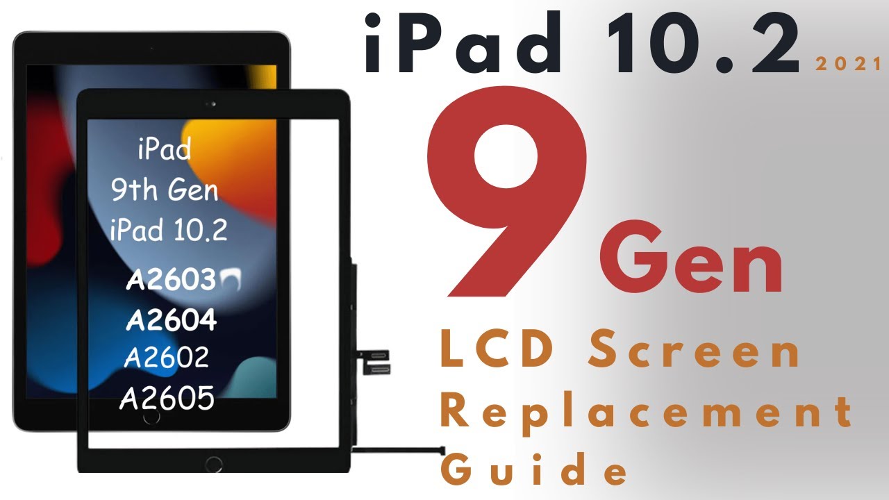 Apple iPad 9 Gen LCD Screen Replacement 10.2 (2021) - YouTube