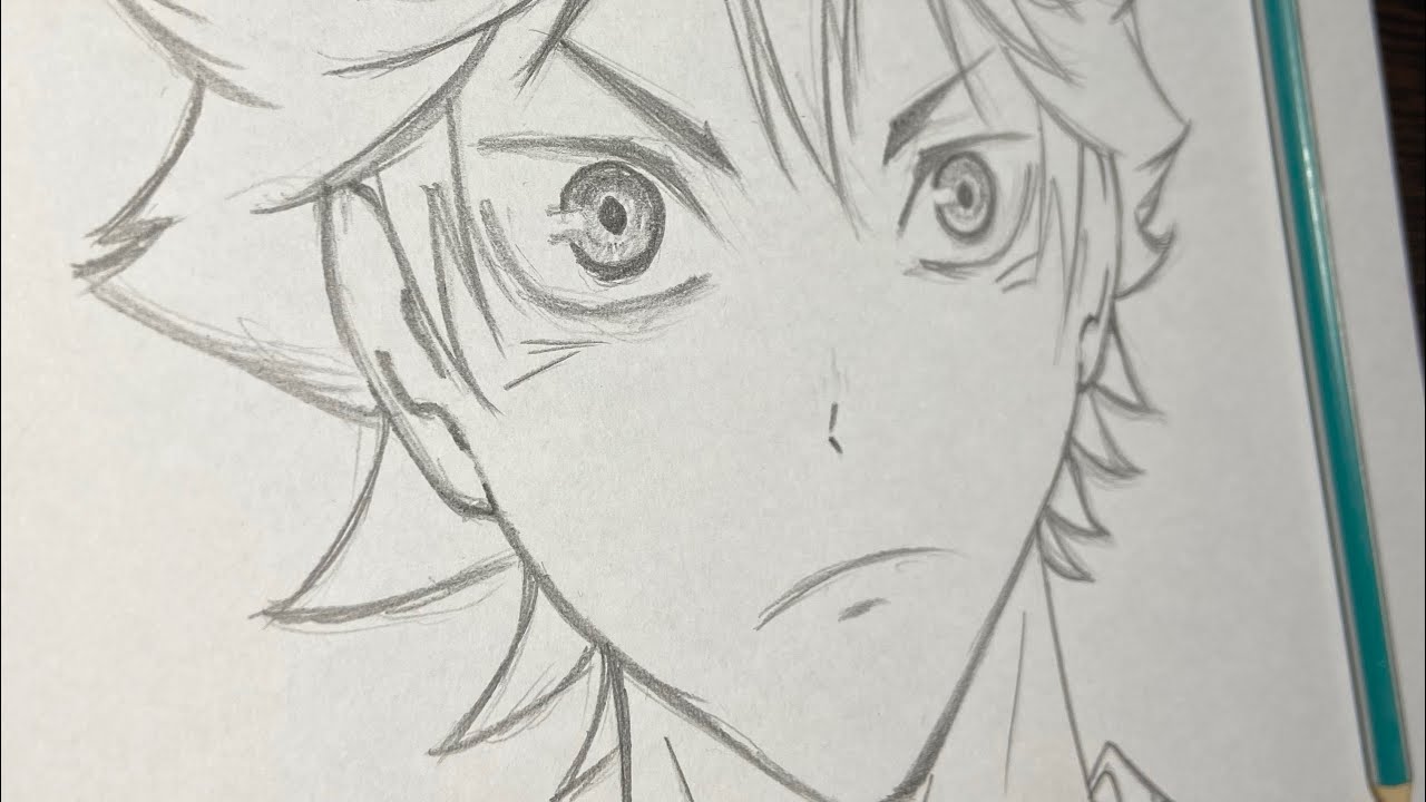 Drawing Hinata Shoyo - Haikyuu - YouTube