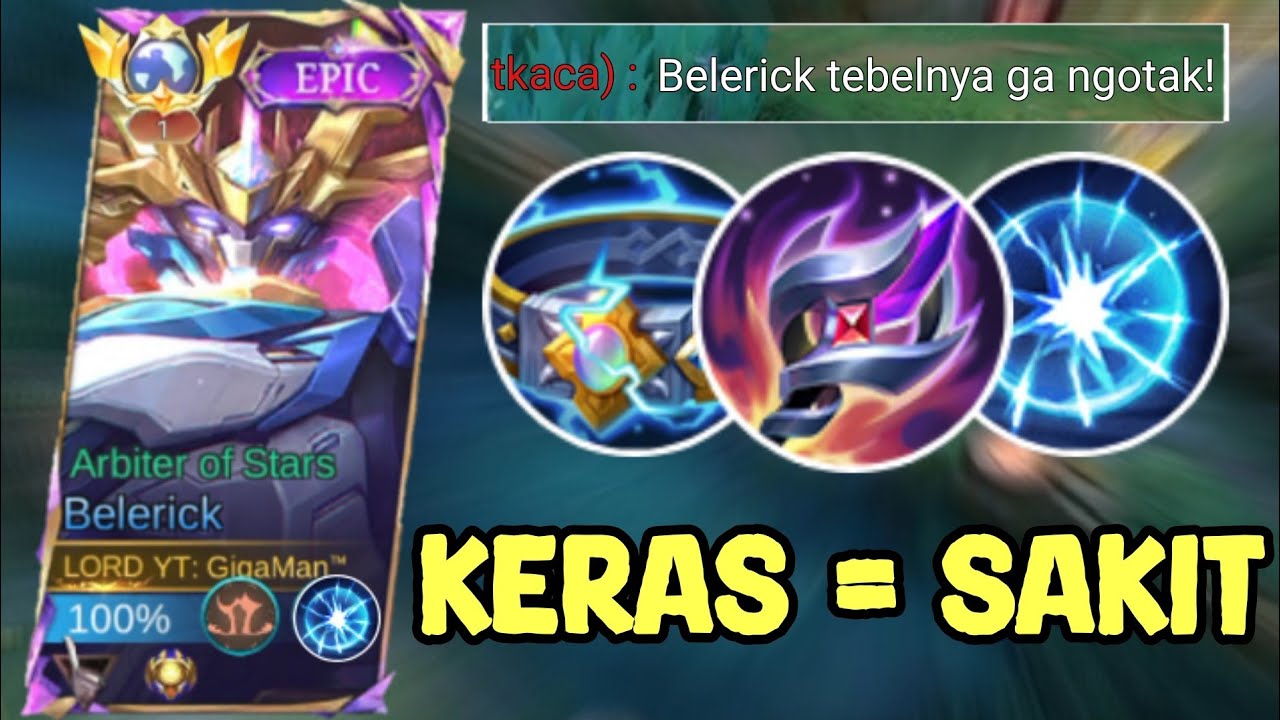 COMBO BUILD HARAM GLOBAL BELERICK! ARMOR KERAS PASIF BRUTAL! MUSUH AUTO PUSING 😂 | MLBB - YouTube