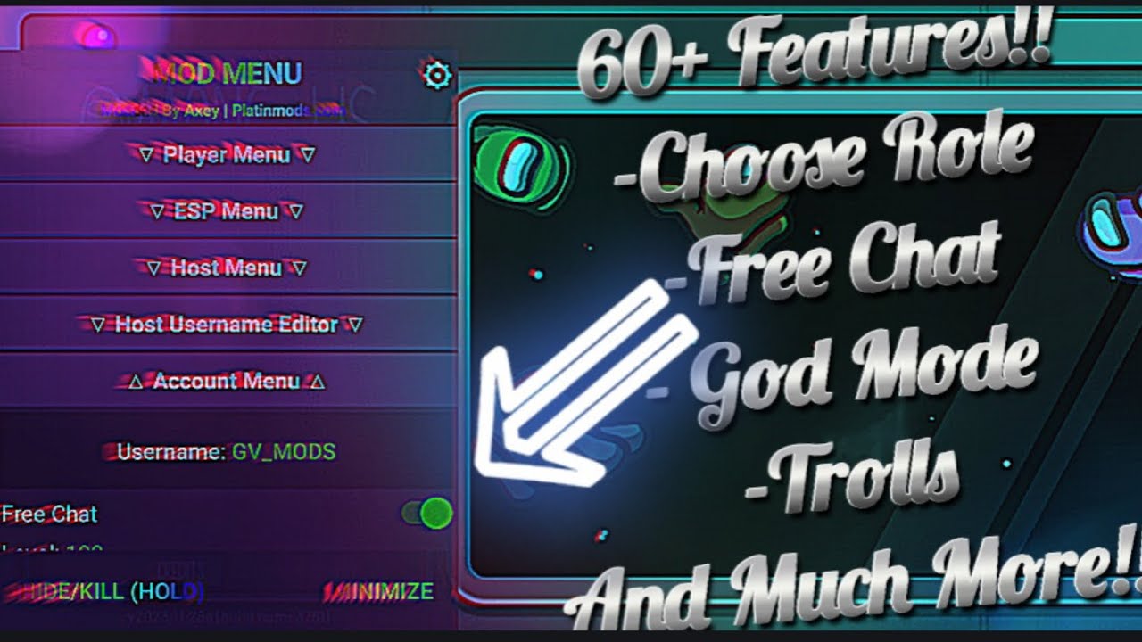 New Among Us Mod Menu v2023.11.8 - Newest Version - Free Chat, And Much ...