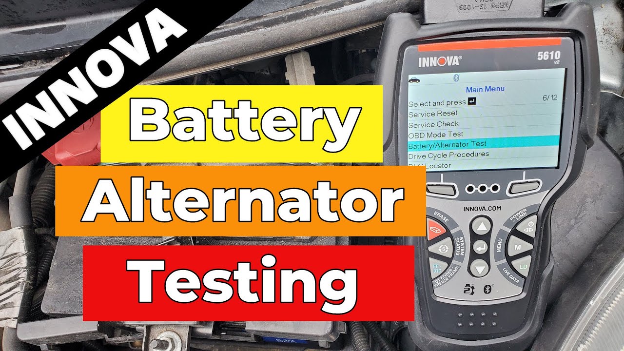 INNOVA 5610 Battery and Alternator test - YouTube