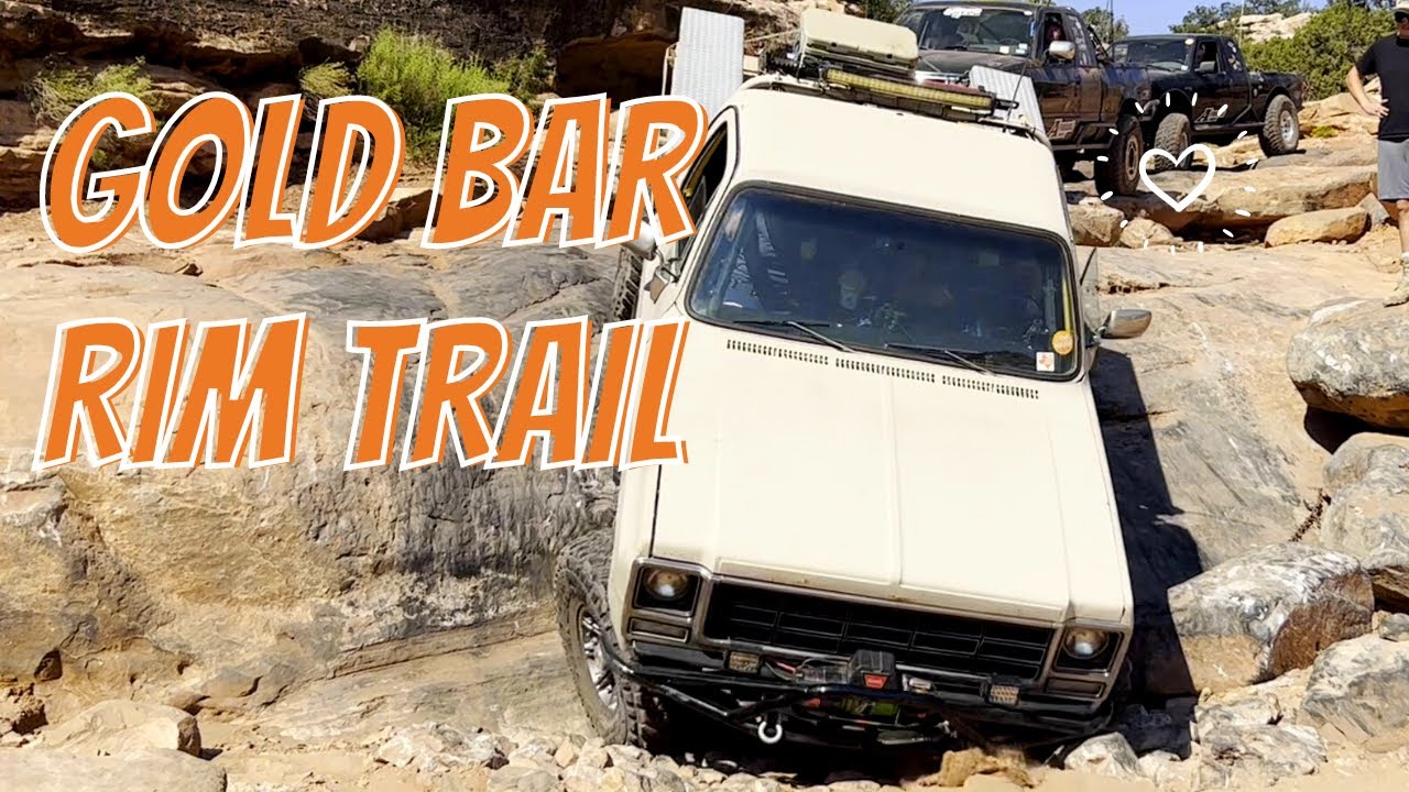 Full Size Rigs on Gold Bar Rim Trail in Moab - FSI 2022 - YouTube