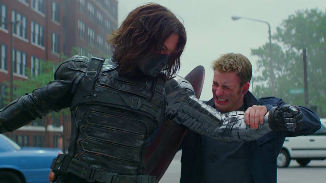 Captain America: The Winter Soldier (2014) [Part 2] Highway Fight Scene ...