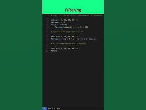 Python List Comprehensions for Efficient Coding #python #coding #shorts - YouTube