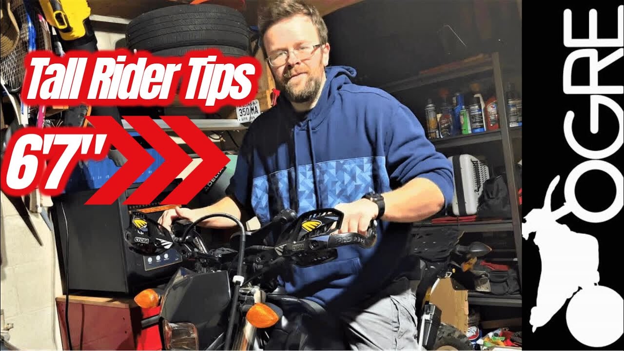 Mods & Tips For Big & Tall Motorcycle Riders - YouTube