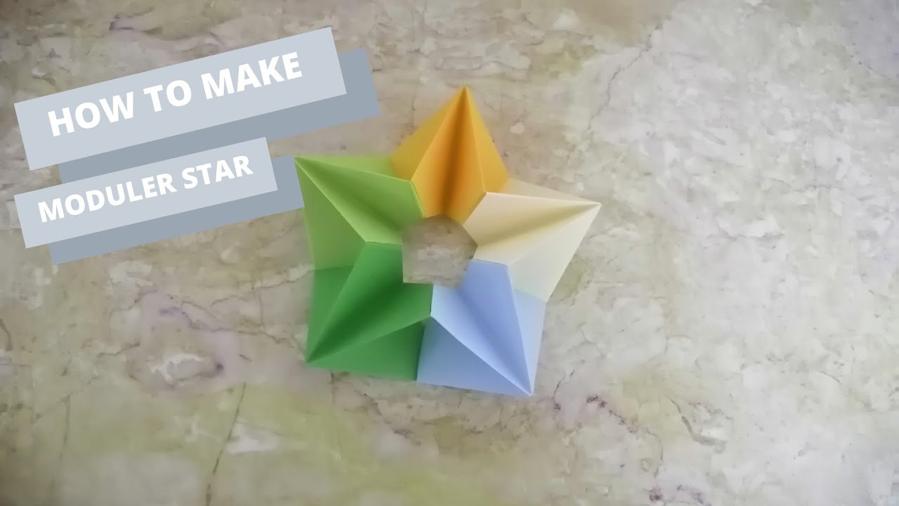 Easy Way Of Making Modular Star - YouTube
