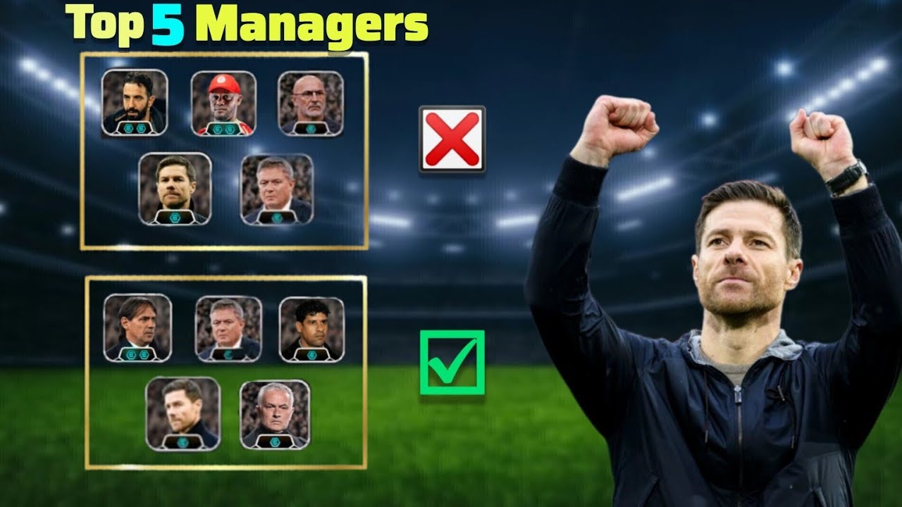 Top 5 managers in efootball | best manager in efootball | efootball ...