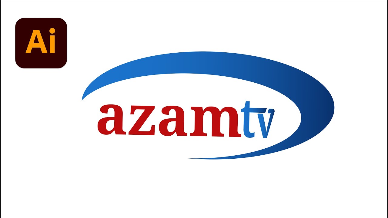AZAMTV , LOGO DESIGN IDEA HATUA KWA HATUA kwenye Adobe Illustrator # ...