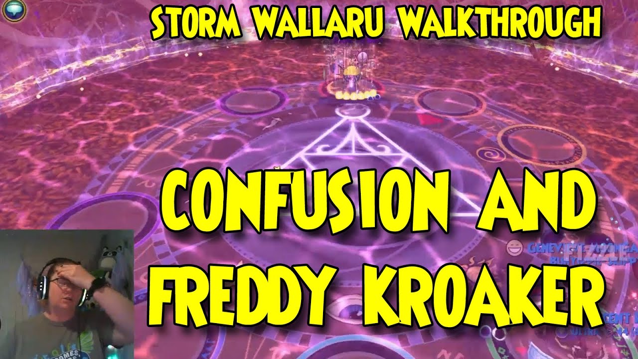 Wizard101: Storm WALLARU Walkthrough - CONFUSION AND FREDDY KROAKER ...